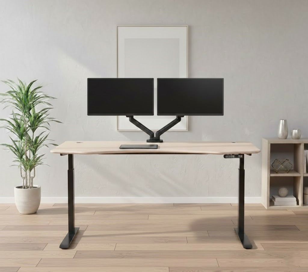 Elite Pro Series 71" x 33" Standing Desk with Black Frame (Back-ordere